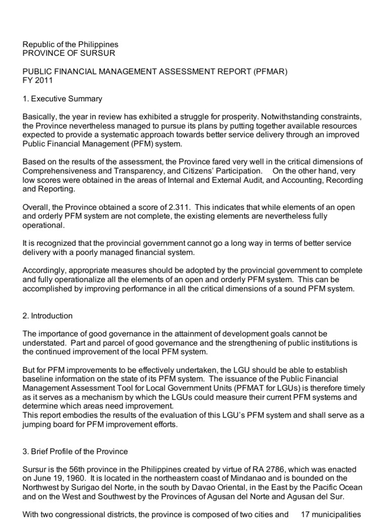 PFMAR | PDF | Economies | Accountancy And Auditing