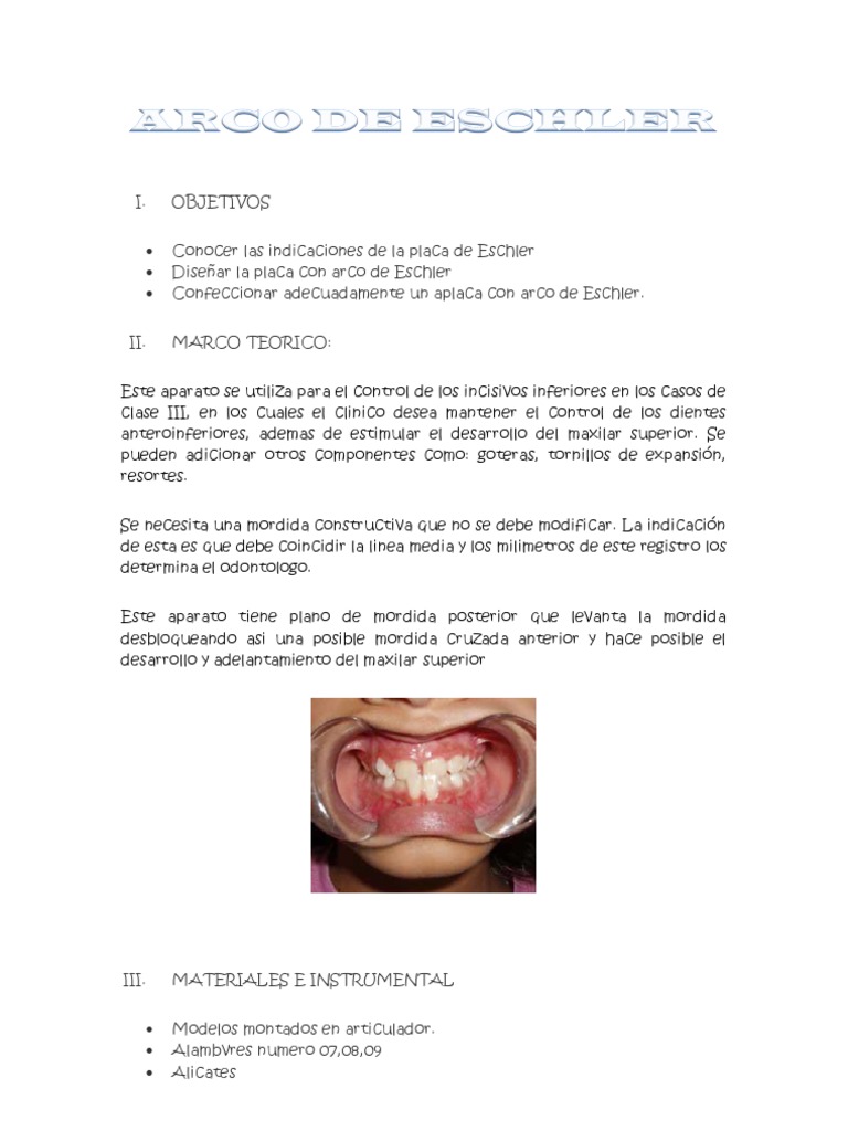 Arco de Eschler | PDF | Diente | Ramas de Odontología