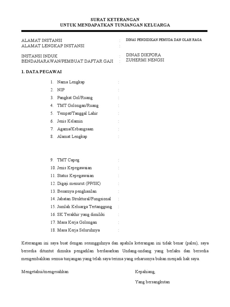 Blanko KP4 Dan DP3 | PDF