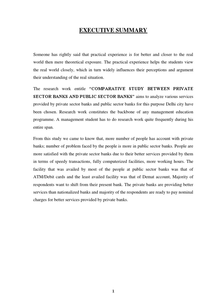 A Comparative Analysis of Services Provided by Private Sector Banks and ...