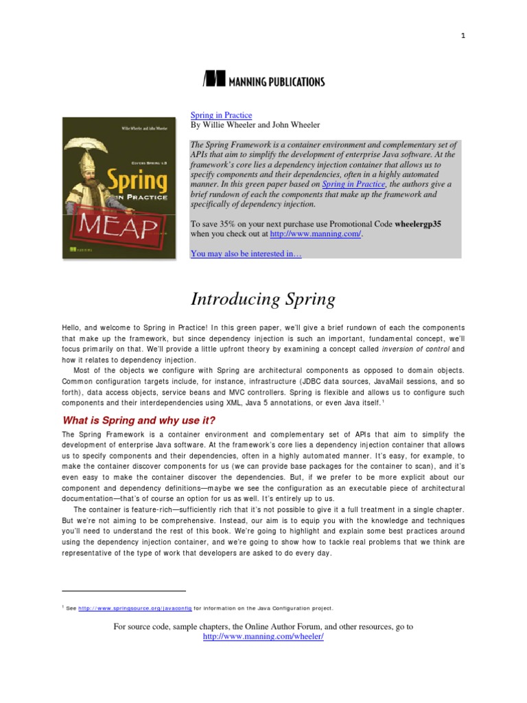 SIP SpringIntroduction | PDF | Spring Framework | Object Relational Mapping