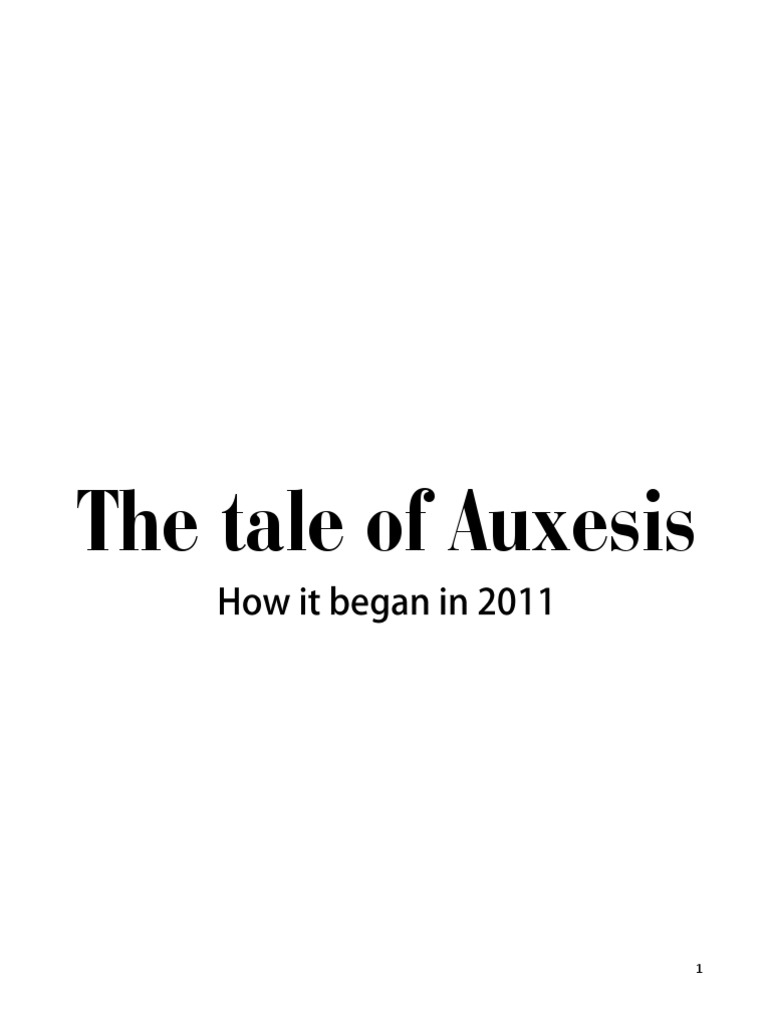 The Tale of Auxesis | PDF | Foreign Language Studies