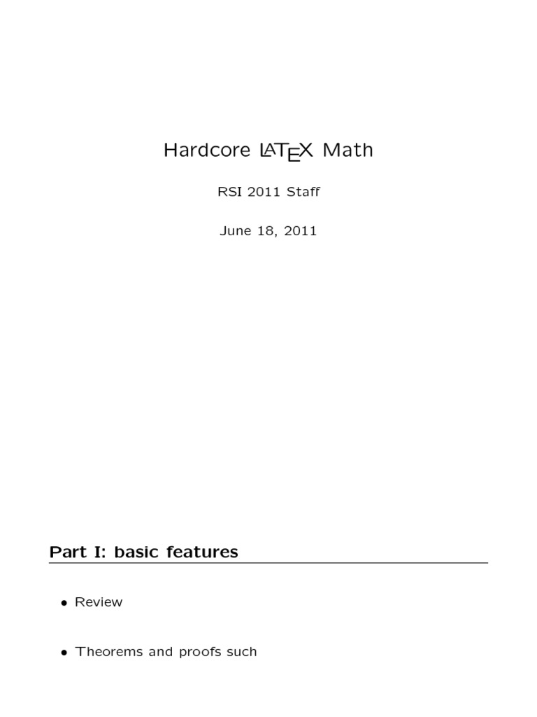 Latex | Theorem | Mathematical Proof
