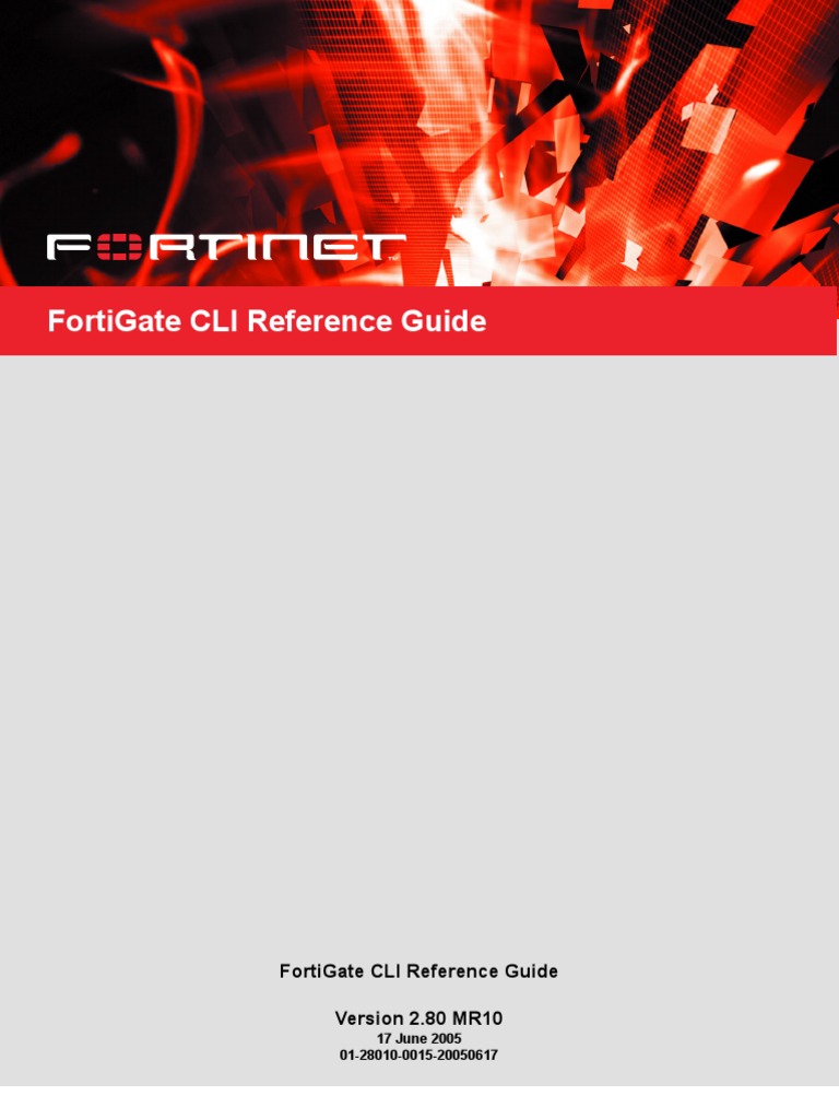 01-28010-0015-20050617_FortiGate_CLI_Reference | Command Line Interface | Secure Shell