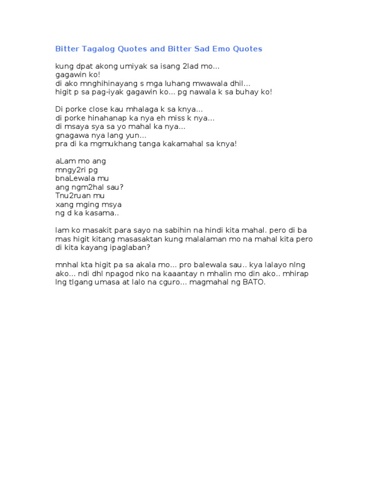 Emo Pinoy Quotes Ily Zild : R/SoundTripPh