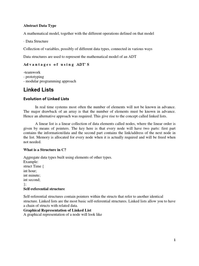 Unit 1 Ds Pdf Queue Abstract Data Type Pointer Computer Programming