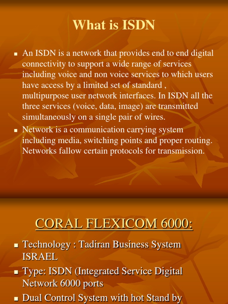 ISDN Exchange | PDF | Computer Network | Telephone