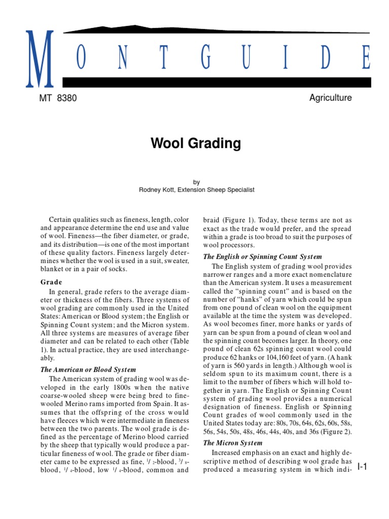 Wool Grading | PDF