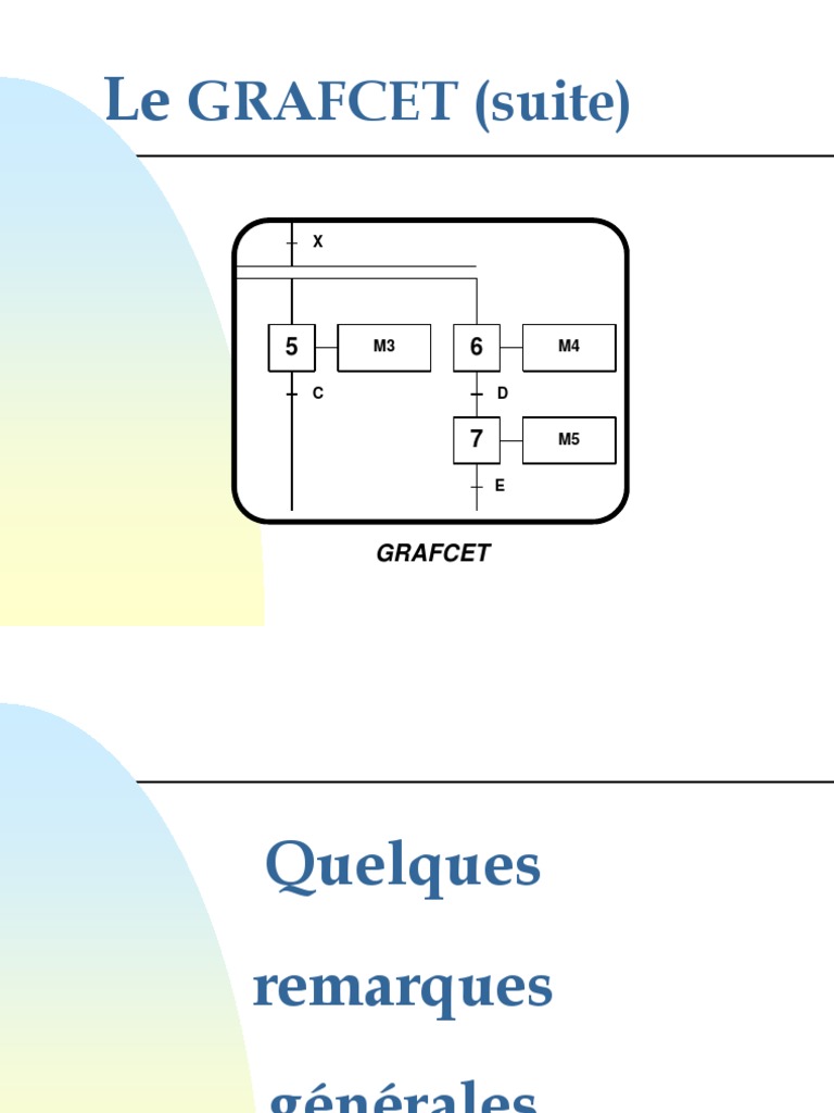 Le Grafcet Cours 2 | PDF | Électrotechnique | Ingénierie mécanique