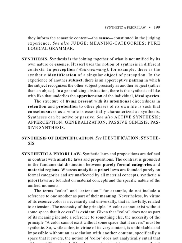 Synthetic A Priori Law | PDF | A Priori And A Posteriori | Concept