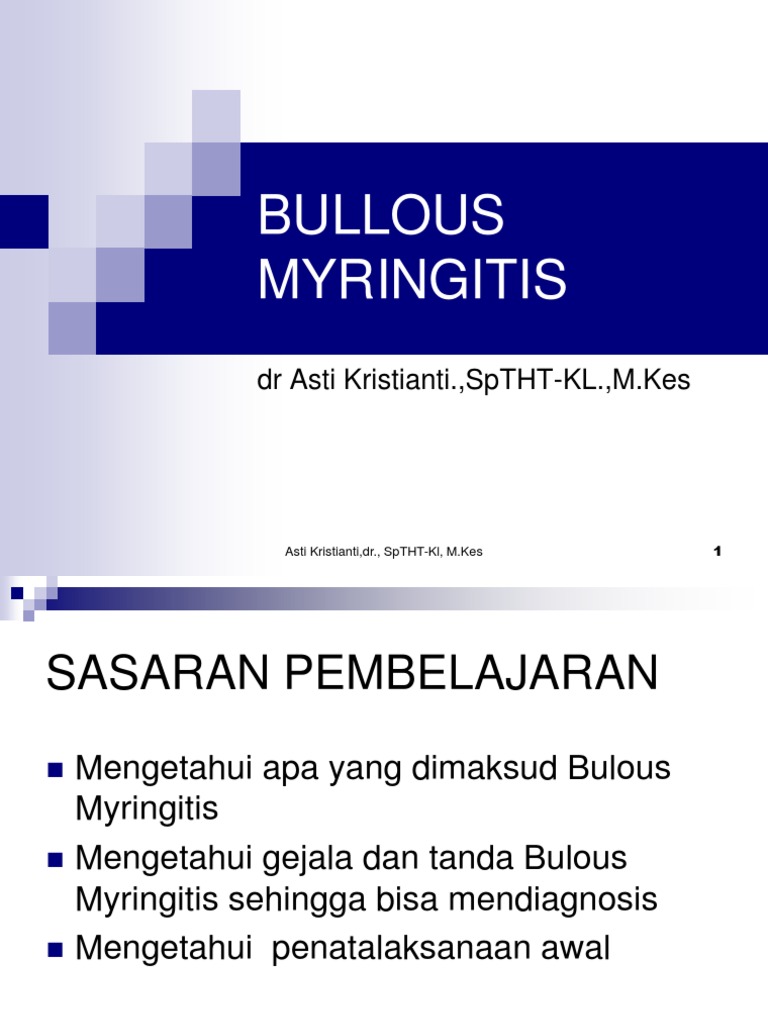 Bullous Myringitis | PDF