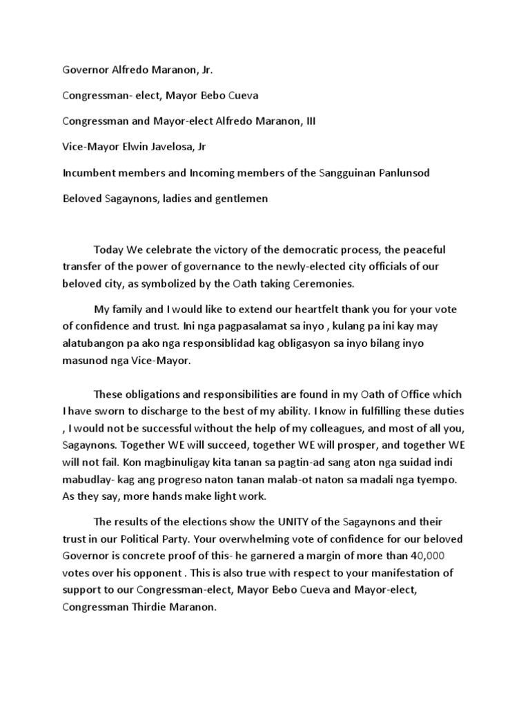 Oath Taking Sample File | PDF