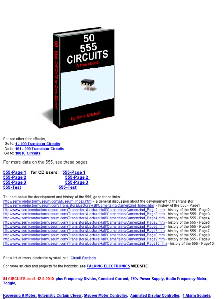 For CD Users:: For More Data On The 555, See These Pages | PDF ...