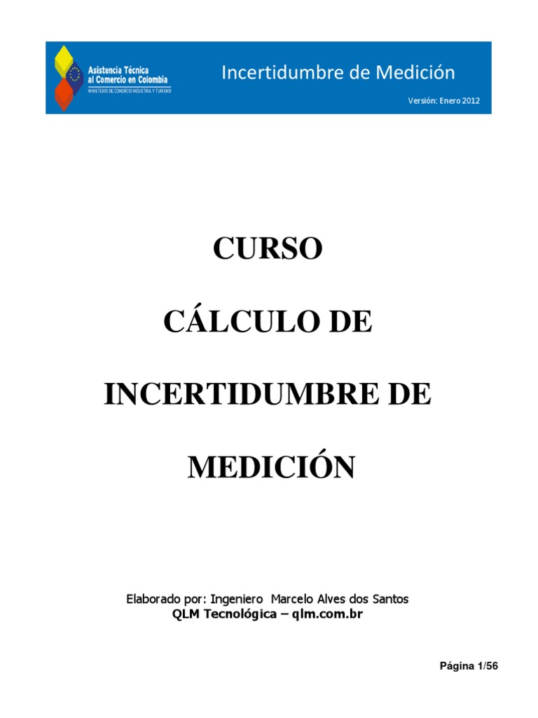 Calculo de La Incertidumbre | PDF