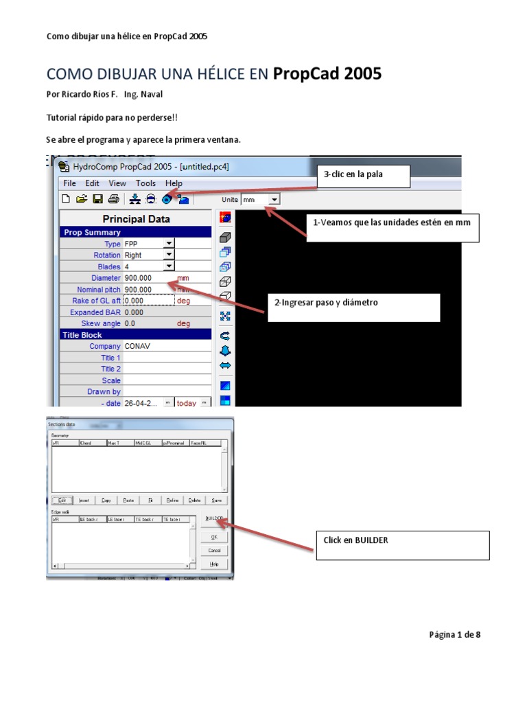 Como Dibujar Una Hélice en Propcad 2005 | PDF | Negocios | Tecnología