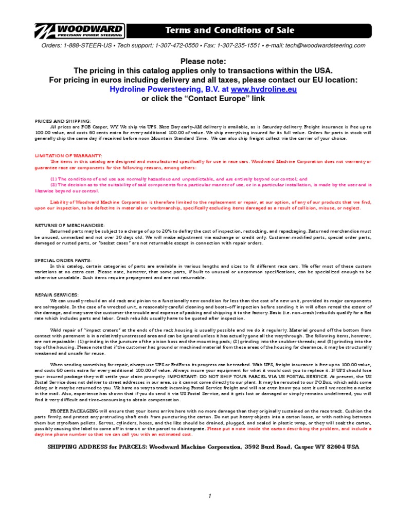 Woodward Rack and Pinion Steering 2009 | PDF | Steering | Gear