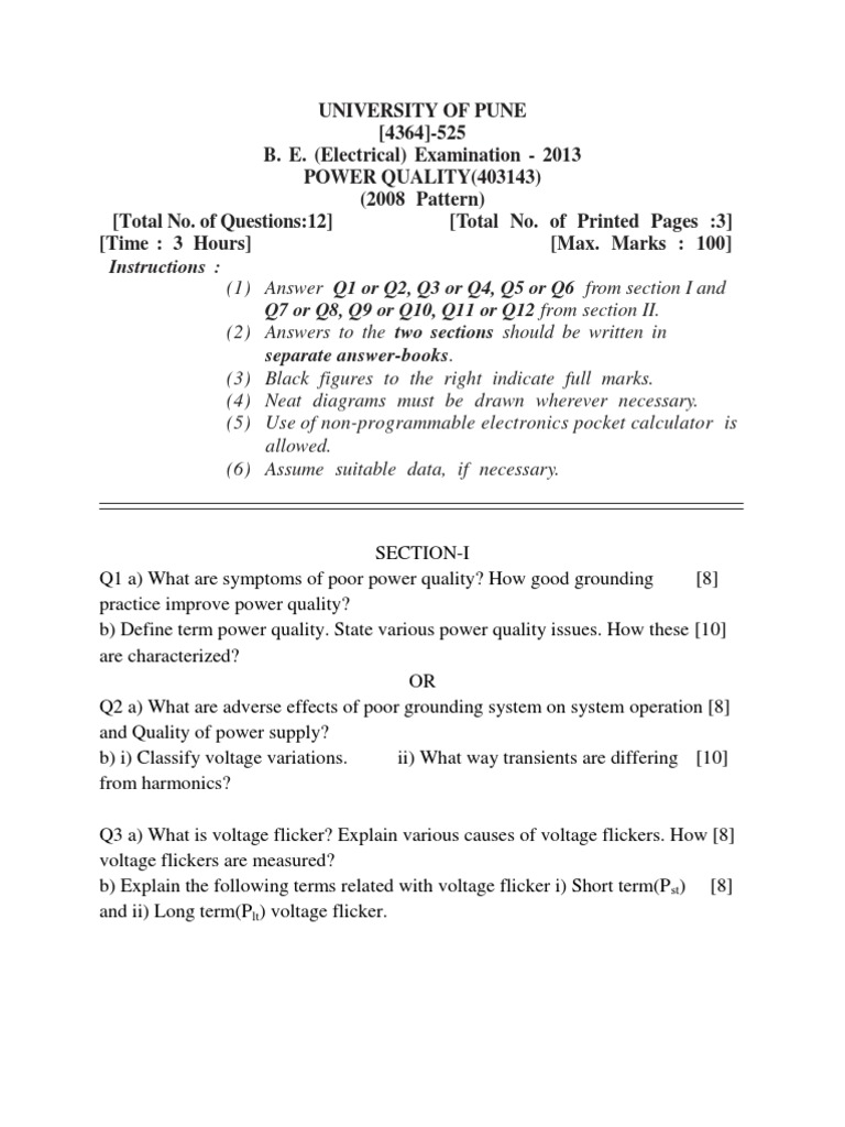 Instructions: Q7 or Q8, Q9 or Q10, Q11 or Q12 From Section II. Separate Answer-Books | PDF