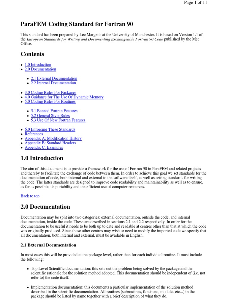 Parafem F90 Coding Pdf Subroutine Parameter Computer Programming