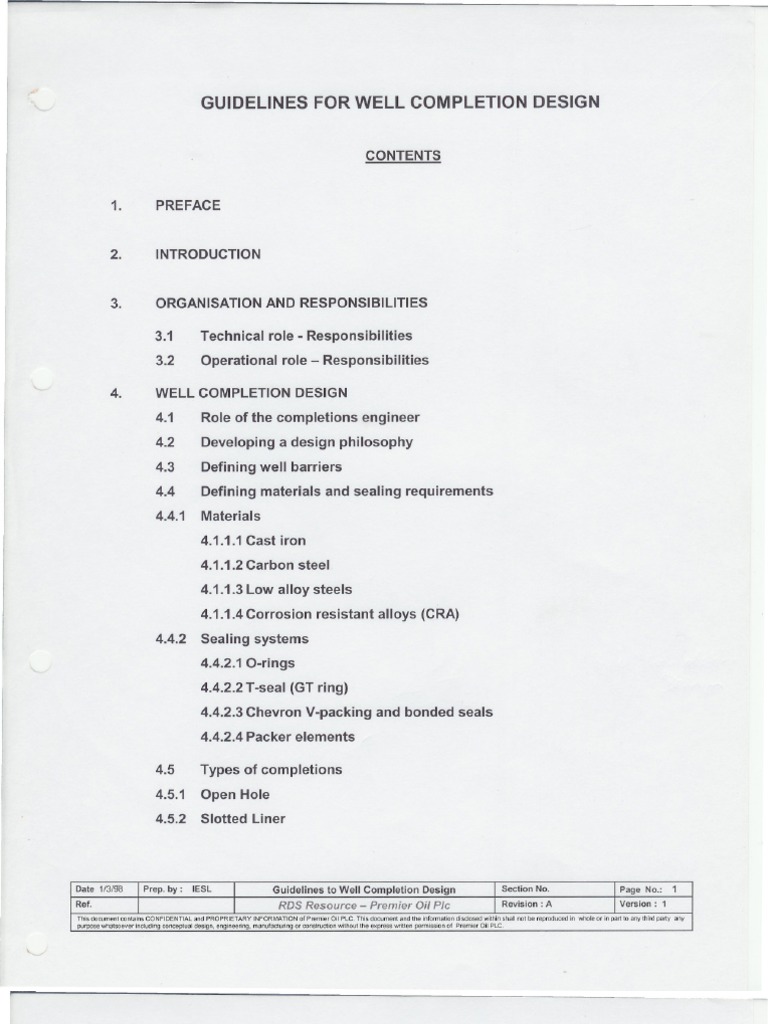 Well Completion Design Guideli | PDF | Cast Iron | Steel