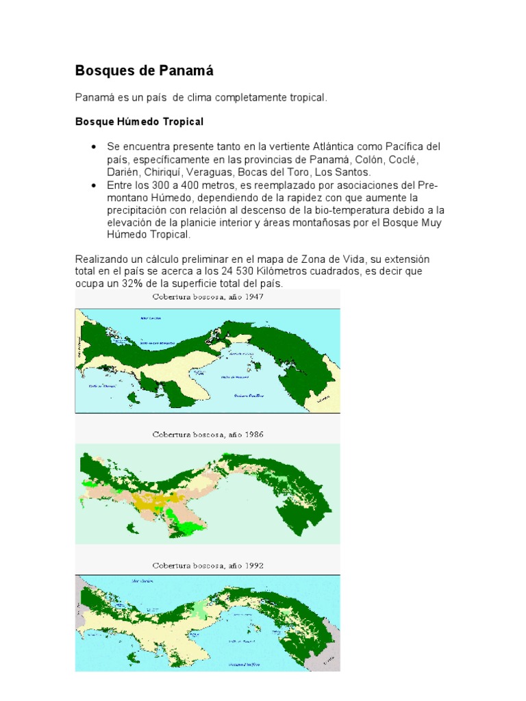 Bosques de Panamá | PDF | Panamá | Los bosques