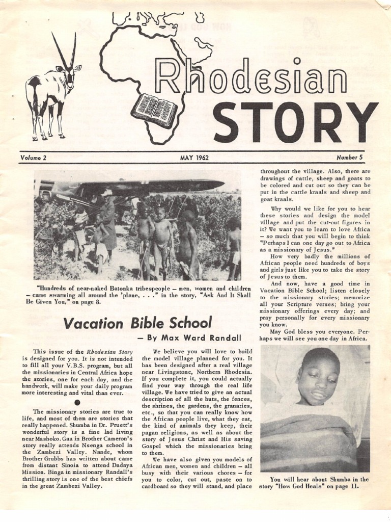 Rhodesian Story 1962 Africa | PDF | Jesus | Missionary