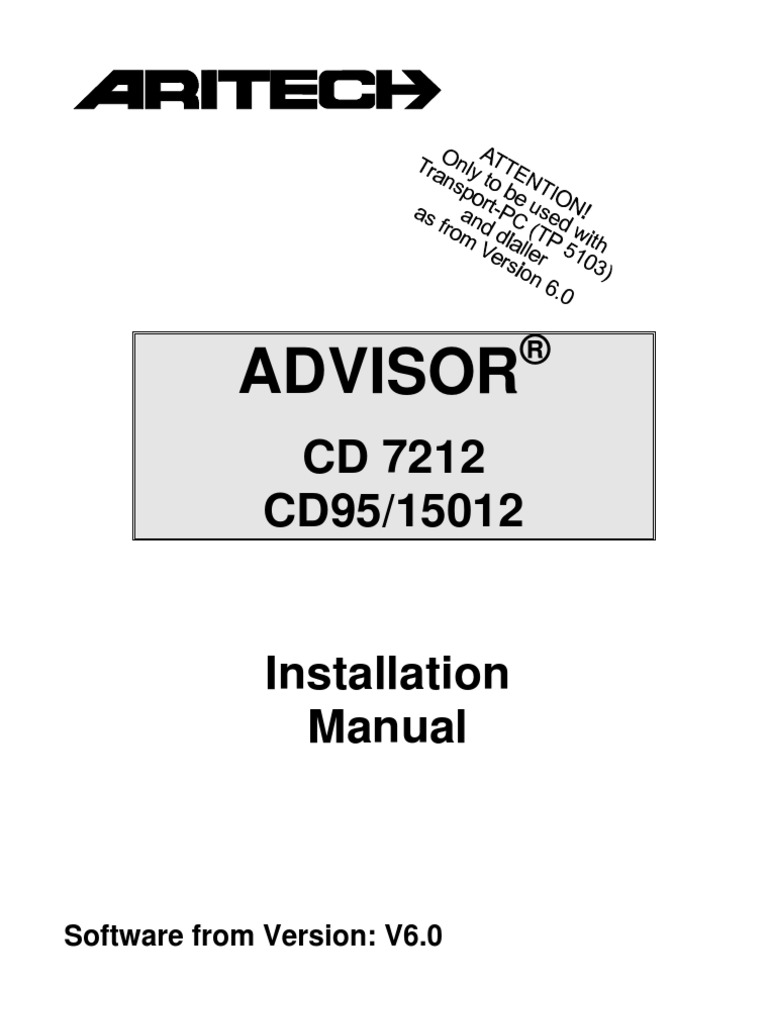 Aritech CD7212 Install | PDF | Relay | Electrical Connector