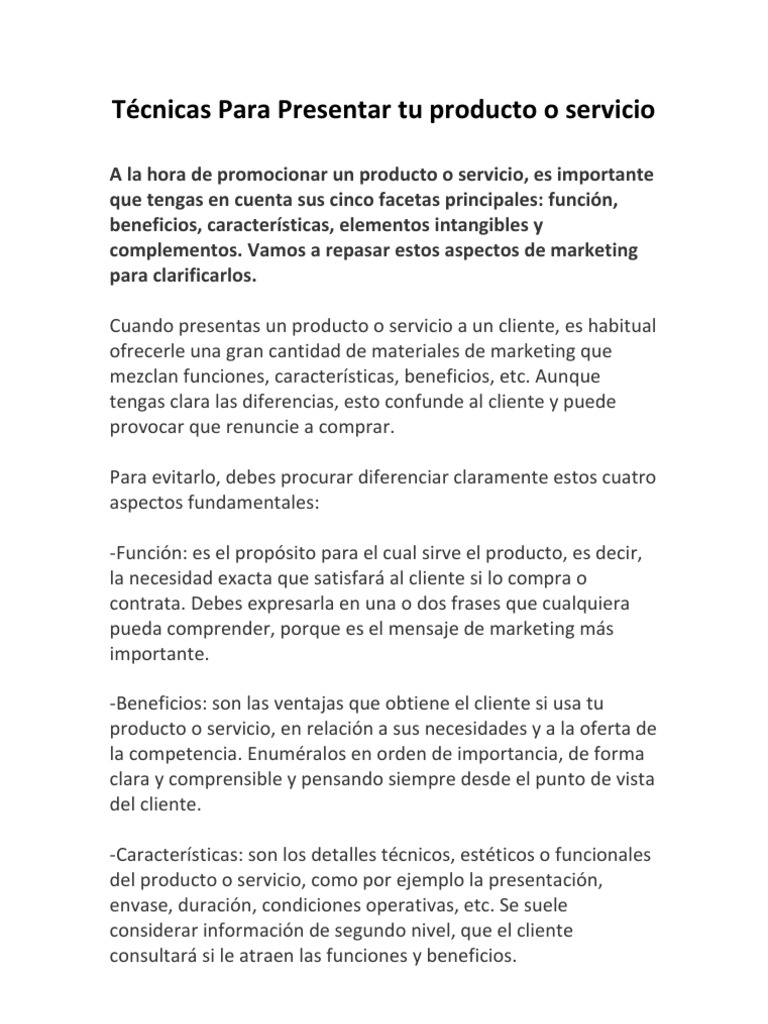 Estrategias de Presentación de Productos | PDF | Producto (Negocio ...