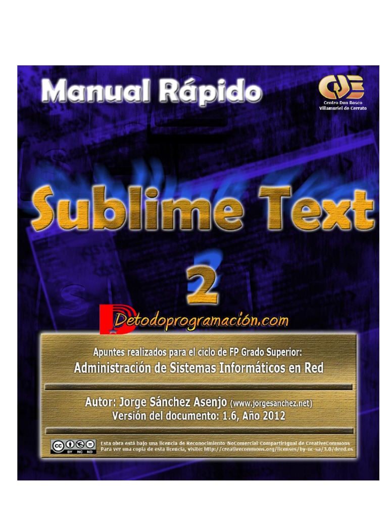 Tutorial de Sublime Text 2 | PDF | Archivo de computadora | Programa de ...