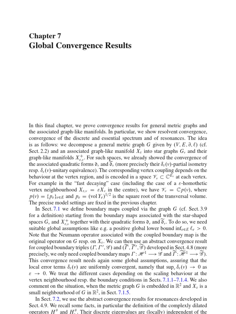 Global Convergence Results | PDF