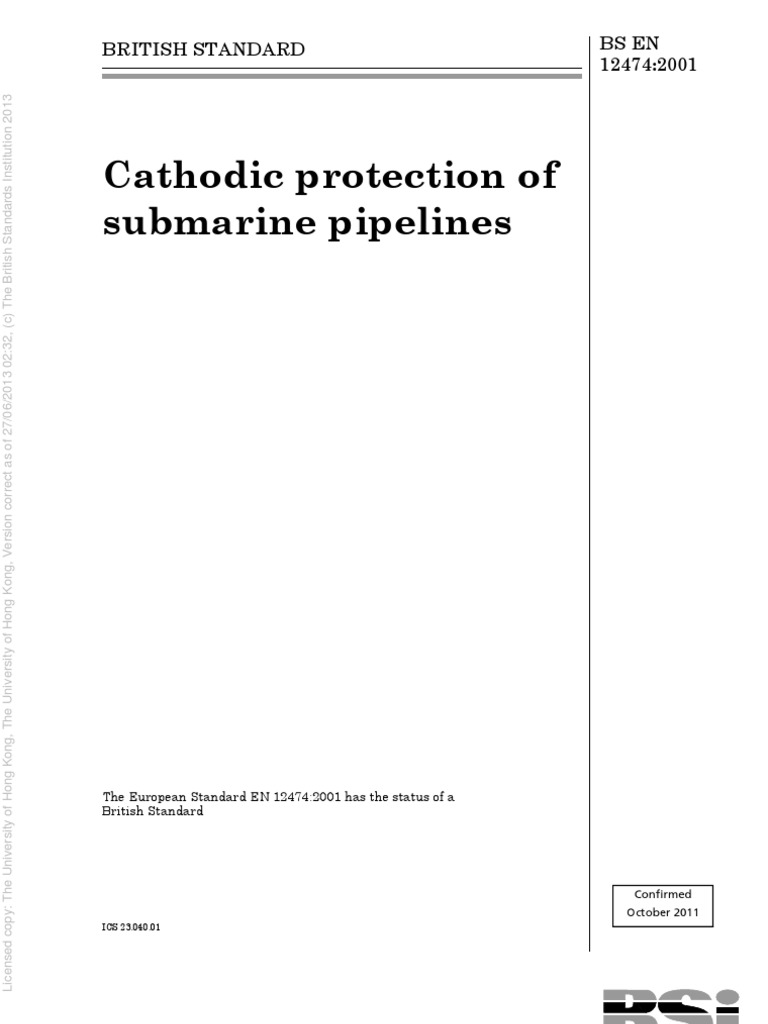 Bs en 12474 | PDF | Anode | Electric Current