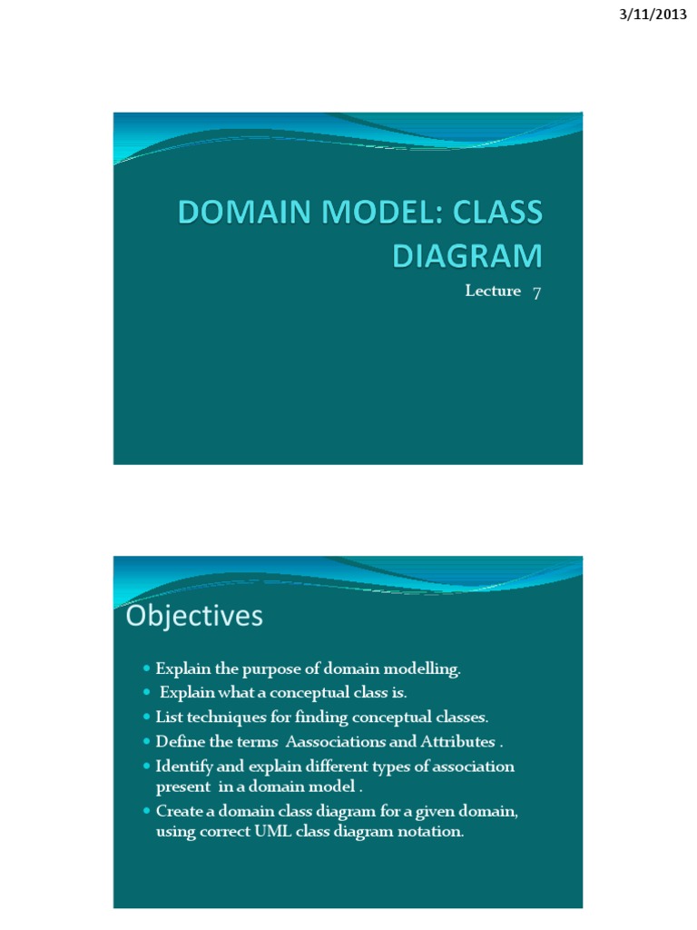 Domain Model Class Diagram Guide | PDF | Class (Computer Programming ...