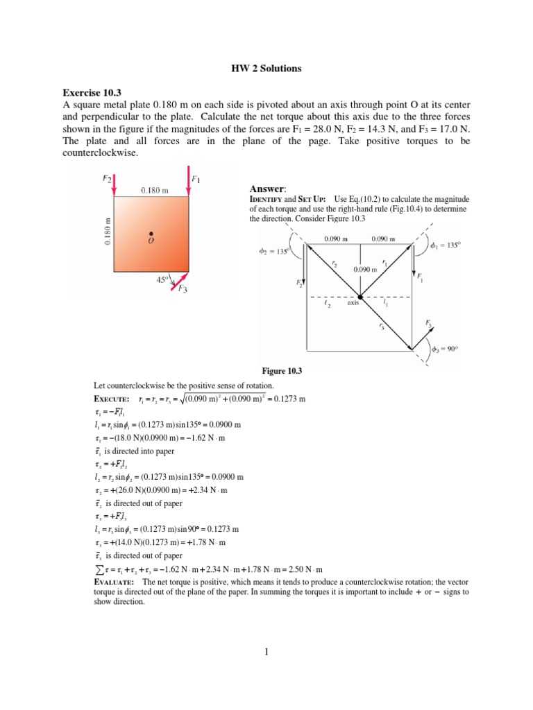 Calculating Net Torque and Angular Acceleration of Rotating Objects ...