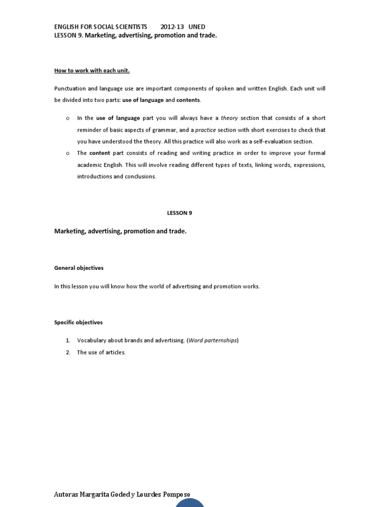 Lesson 9 Ess | PDF | Brand | Marketing