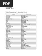 Photoshop 101 Keyboard Shortcuts Cheat Sheet PC Version | PDF ...