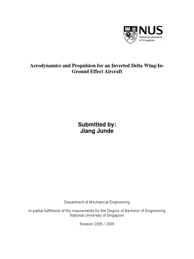 Inverted Delta Wig Effect Aircraft 2 | PDF | Airfoil | Drag (Physics)