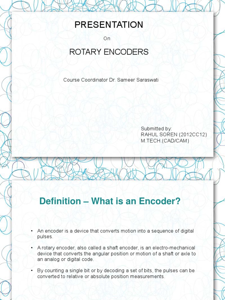 Rotary Encoder Pdf Pdf Telecommunications Engineering Applied And