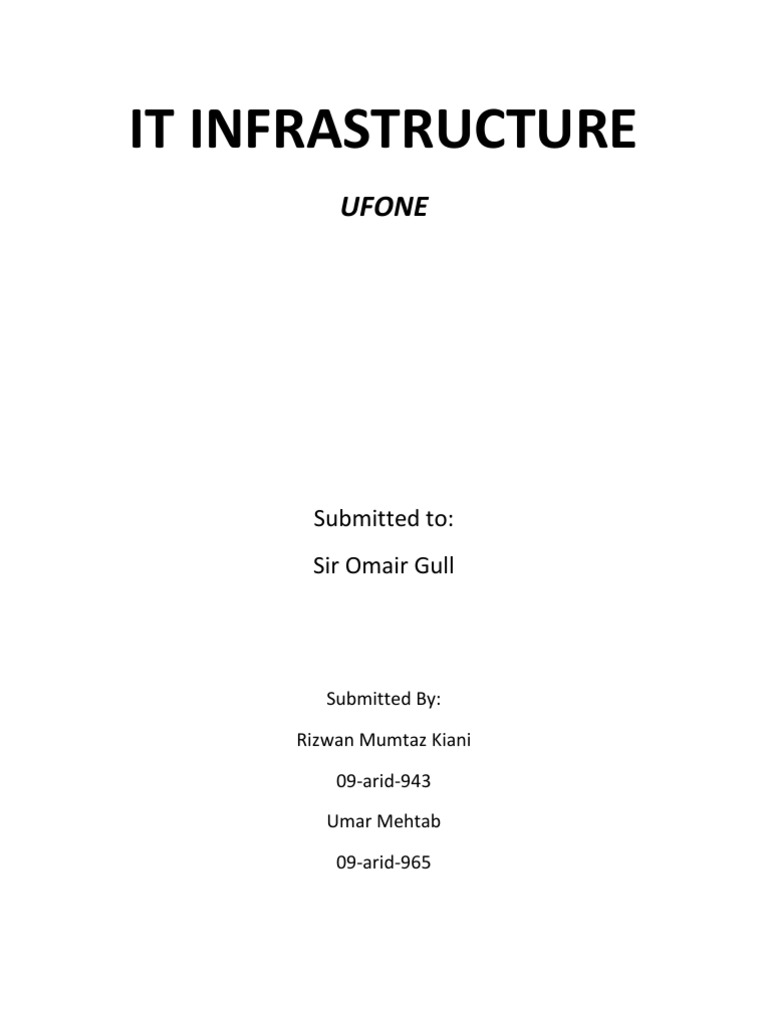 It Infrastructure Report | PDF | Information Technology Management ...