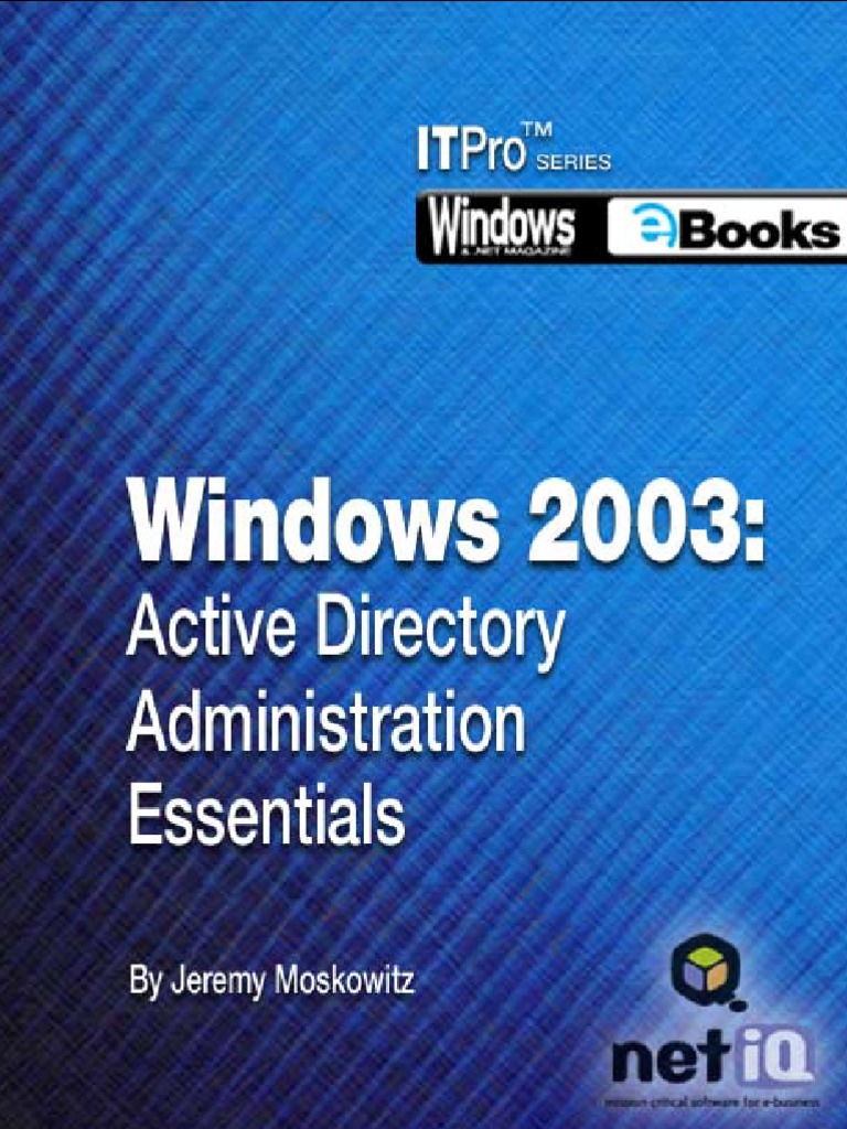Active Directory Administration Essentials PDF | PDF