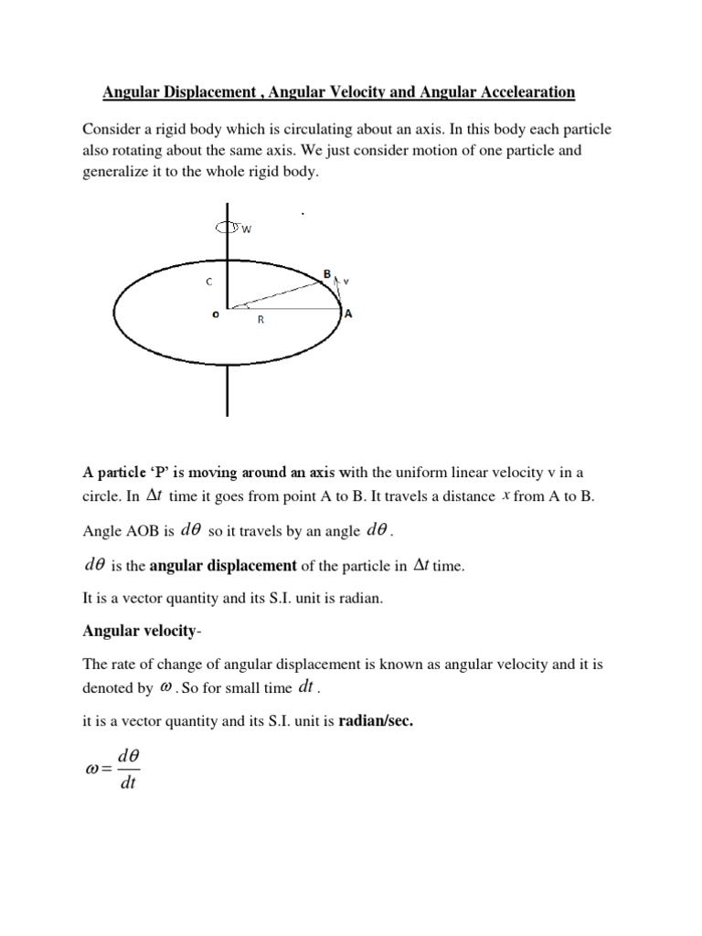 Angular And Linear Velocity Worksheet Onlineworksheet My Id