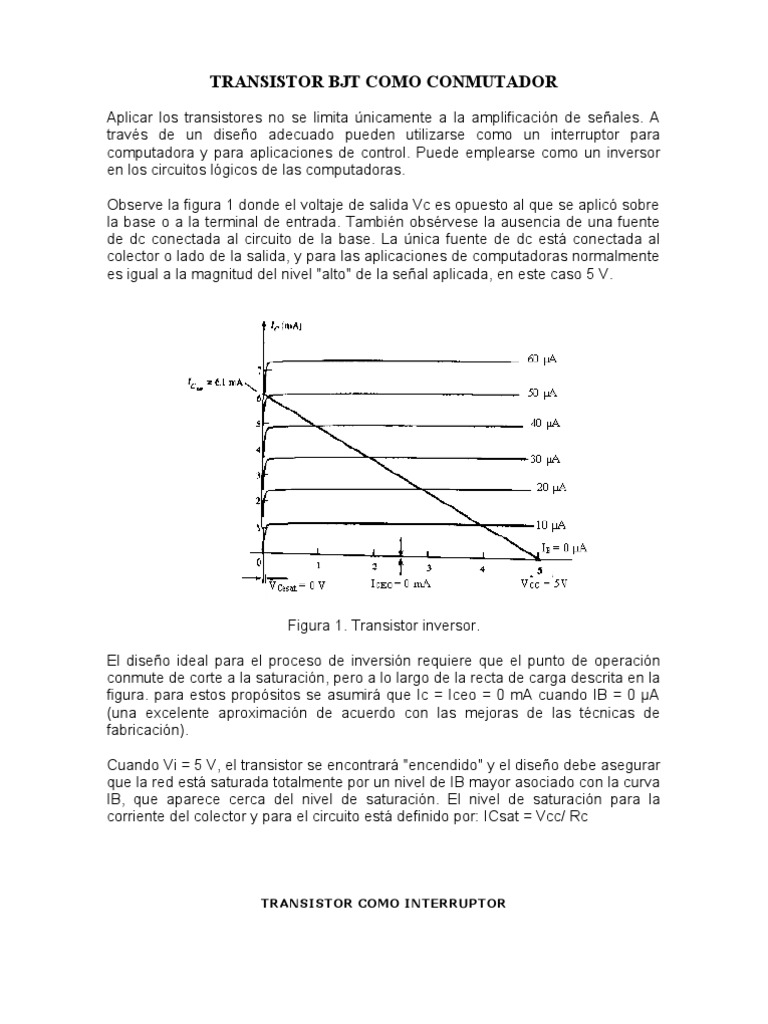 Transistor en conmutación