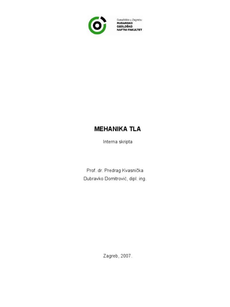 Mehanika Tla 2007 | PDF