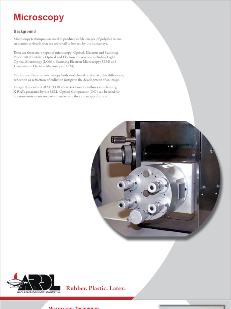 Microscopy: Rubber. Plastic. Latex | PDF | Scanning Electron Microscope ...