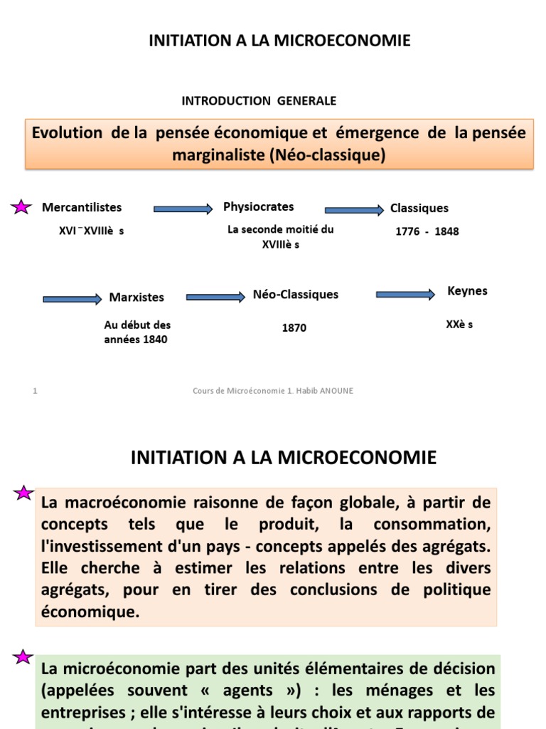Cours Micro Eco | PDF | Utilité (économie) | École néo-classique