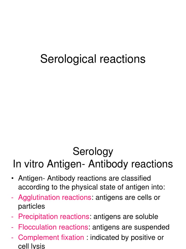Serology Part1 | PDF | Antibody | Salmonella