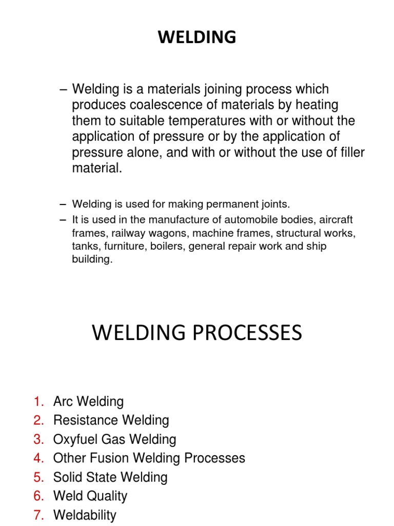 Welding Notes | Electric Arc | Welding