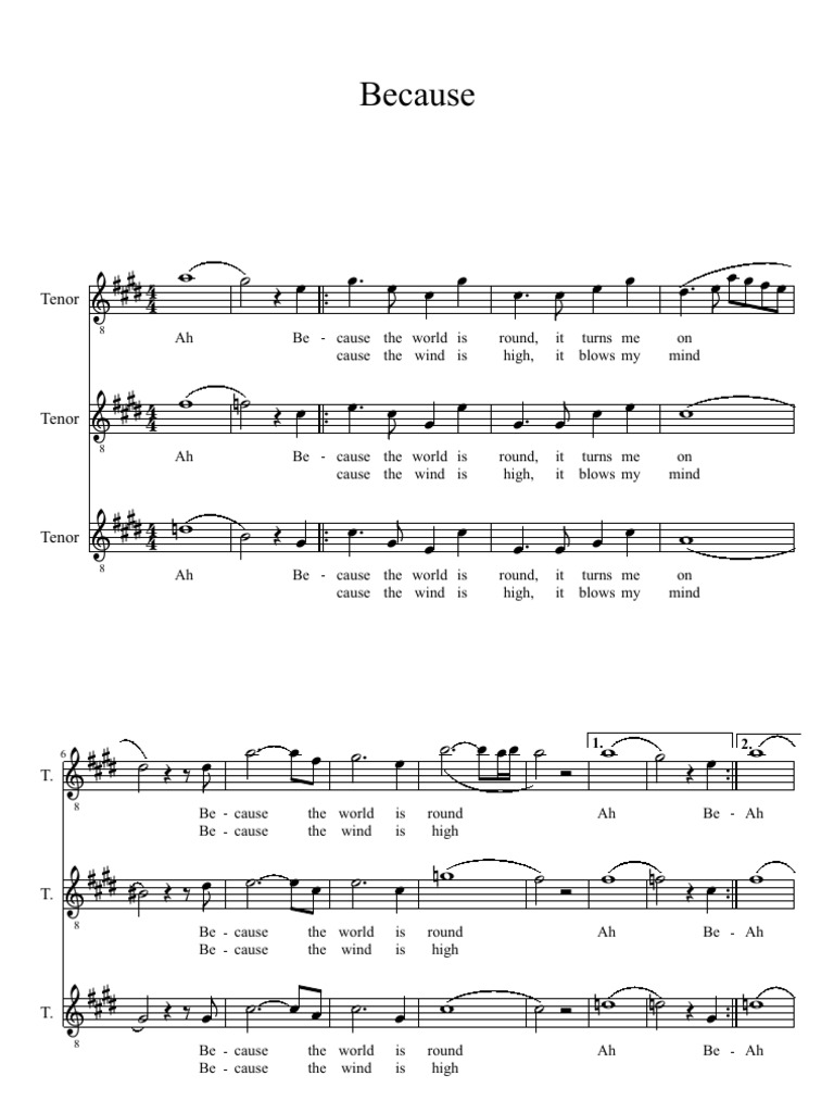 Because (Beatles) | PDF