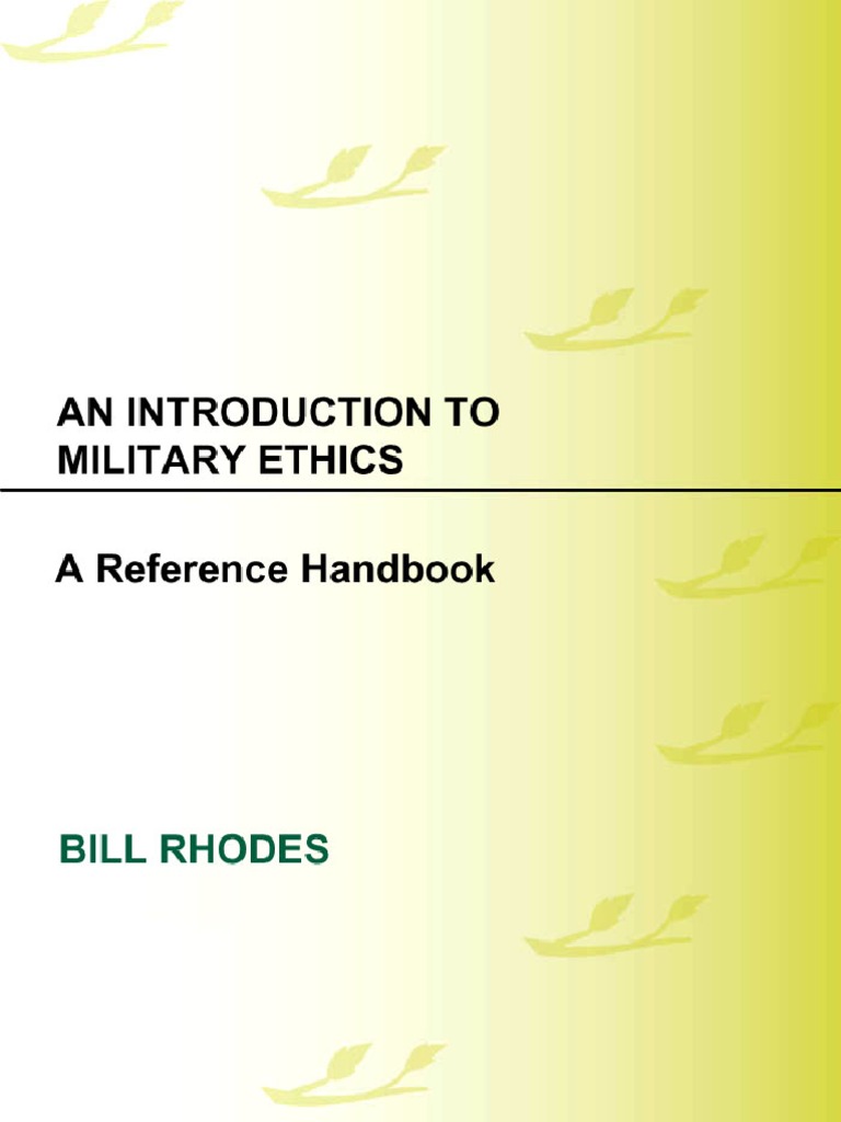 An Introduction To Military Ethics | PDF | Utilitarianism | Relativism