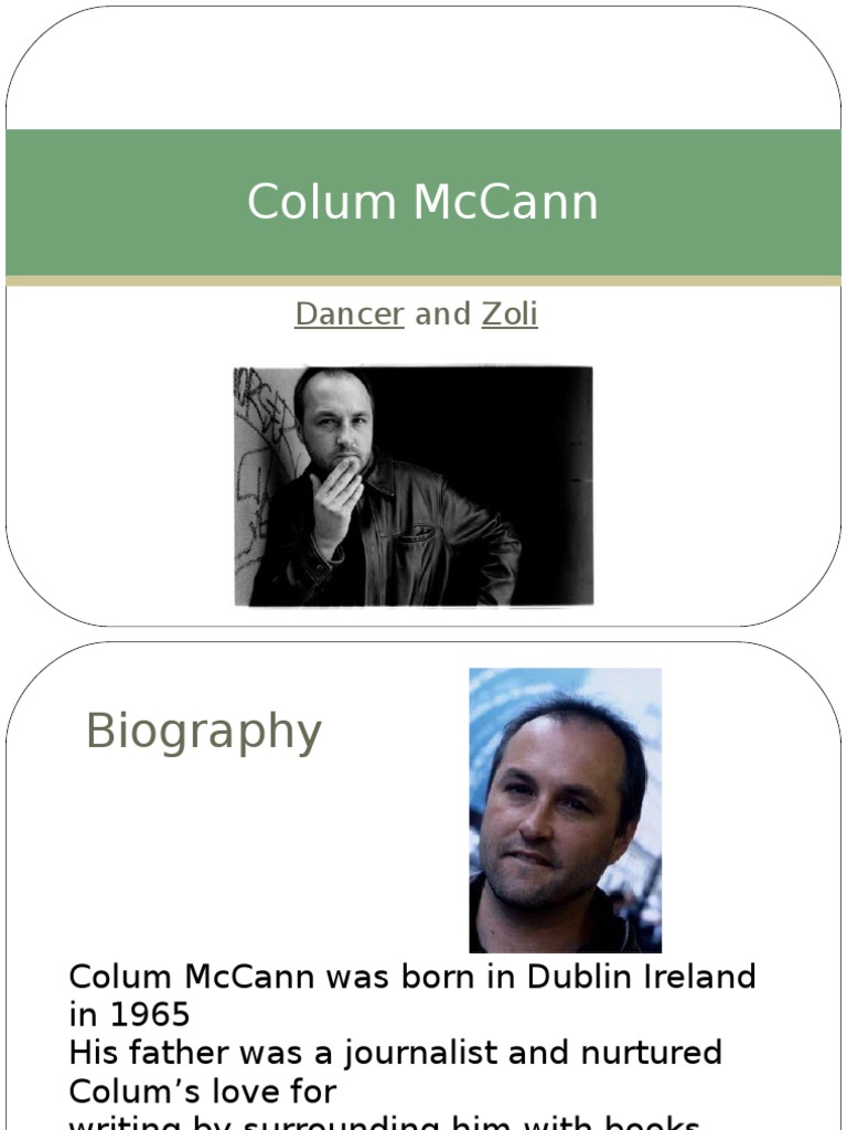 Colum McCann: Biography and Works | PDF | Novels
