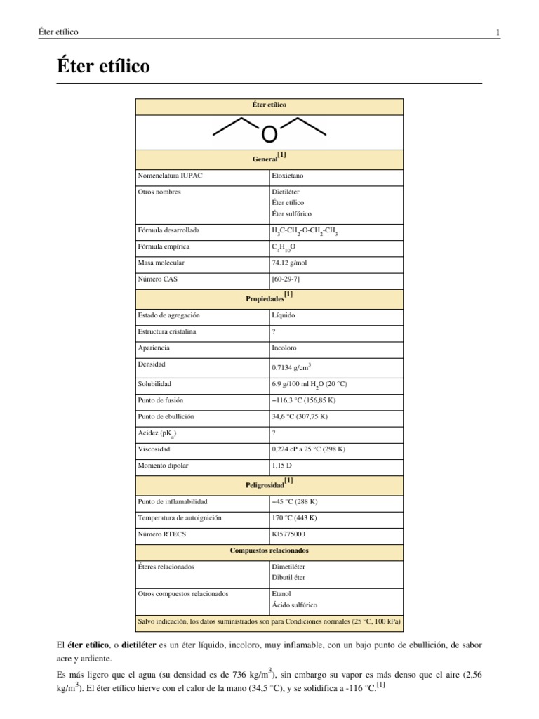 Éter etílico.pdf | Química | Química Orgánica