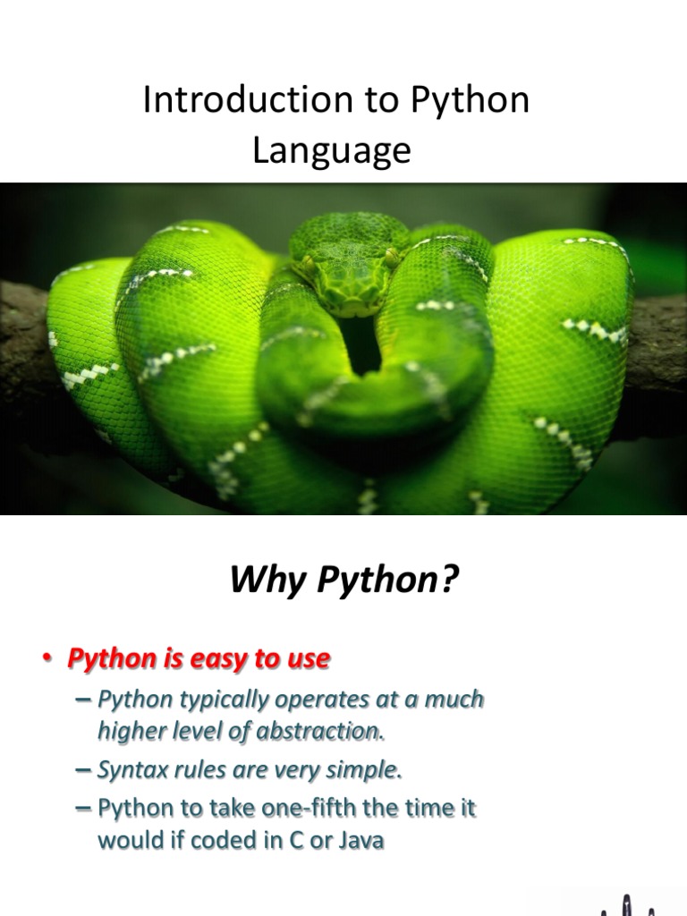 Introduction To Python Language Pdf Python Programming Language Command Line Interface